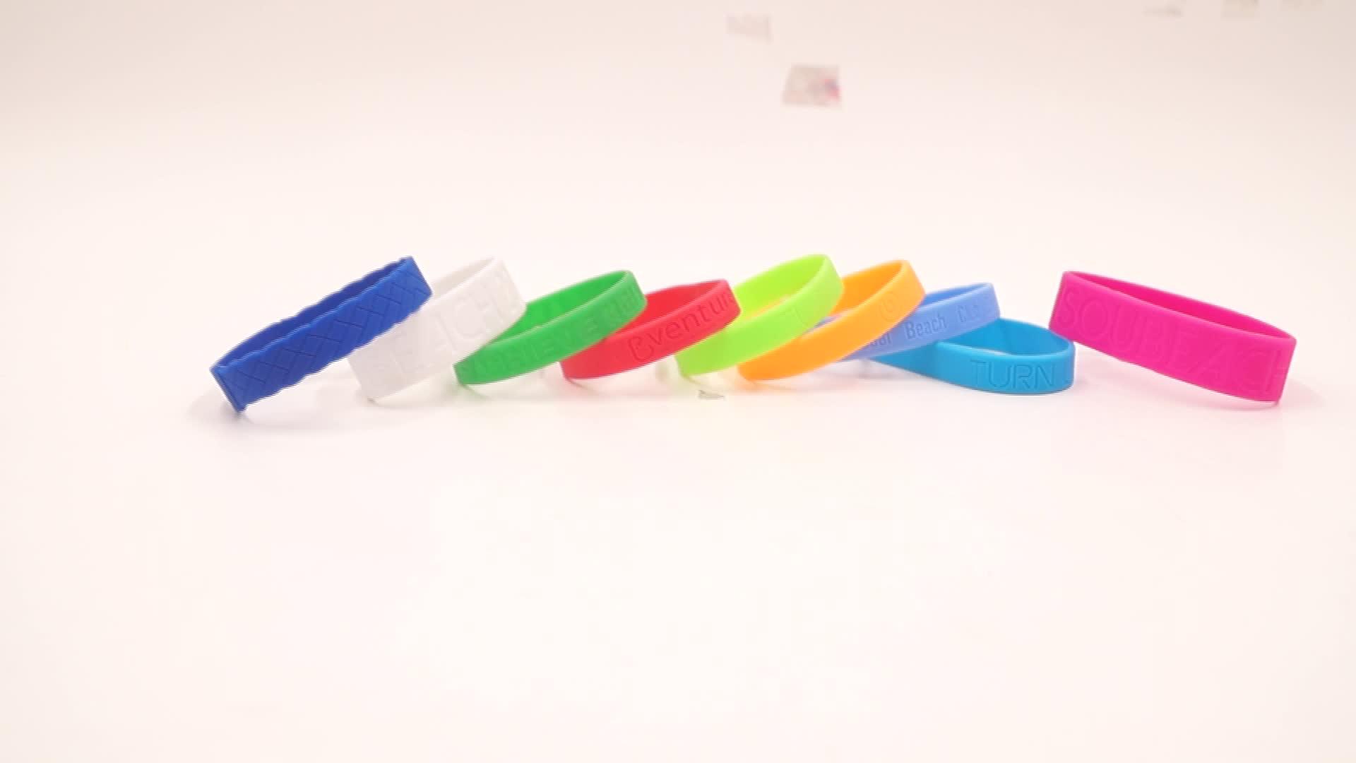 Design And Order Your Own Custom Silicone Wristbands / Rubber Bracelets ...
