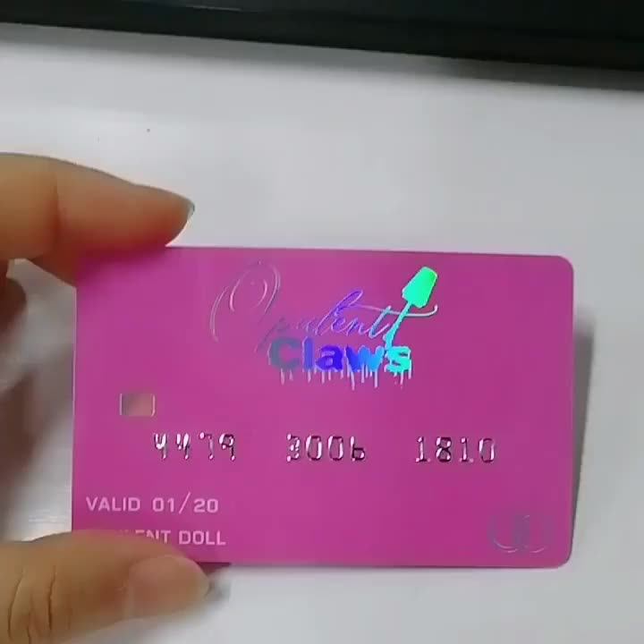 Custom Business Card Look Like Credit Card With Embossed Number ...