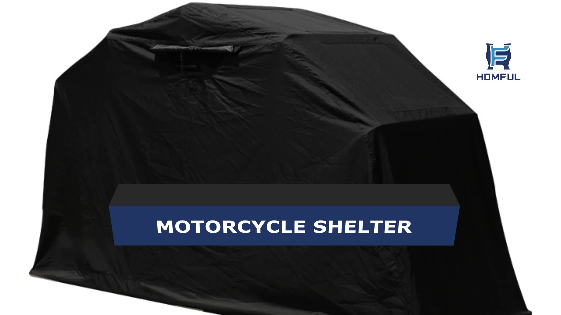 Homful All Weather Proof Motorbike Park Garage Foldable Motorcycle