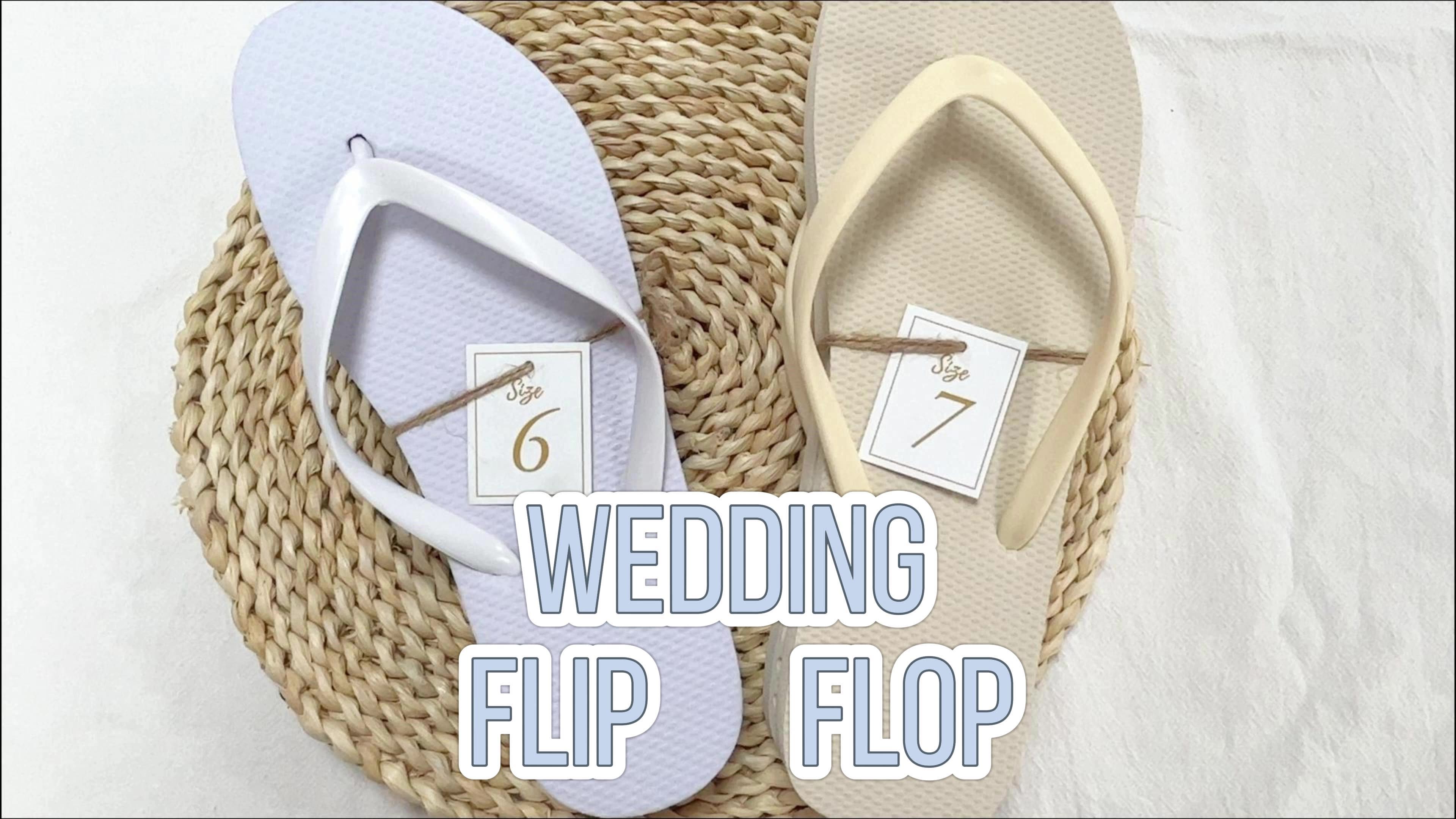 White Lace Flip Flops For Women Wedding Flip Flops For Wedding Guests ...