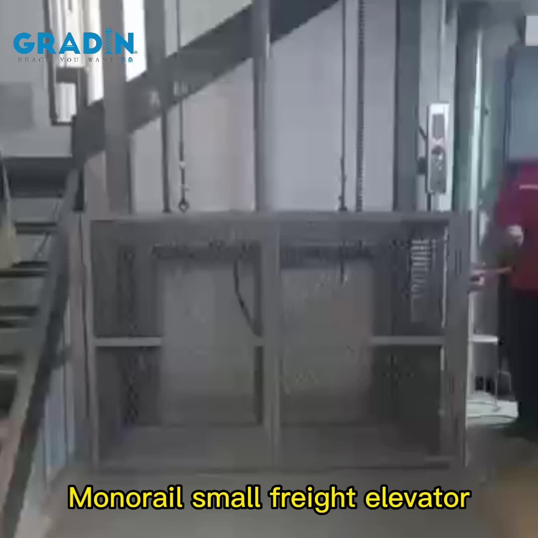 2 Floor Small Cargo Elevator Industrial Elevators Guide Rail Lift Cargo Lift Quality Boat Lifts ...