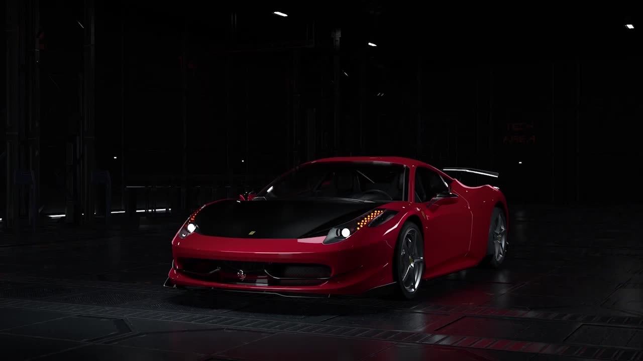 Car F458 Body Kits Carbon Roof Rear Spoiler For Ferrari 458 Wing - Buy ...