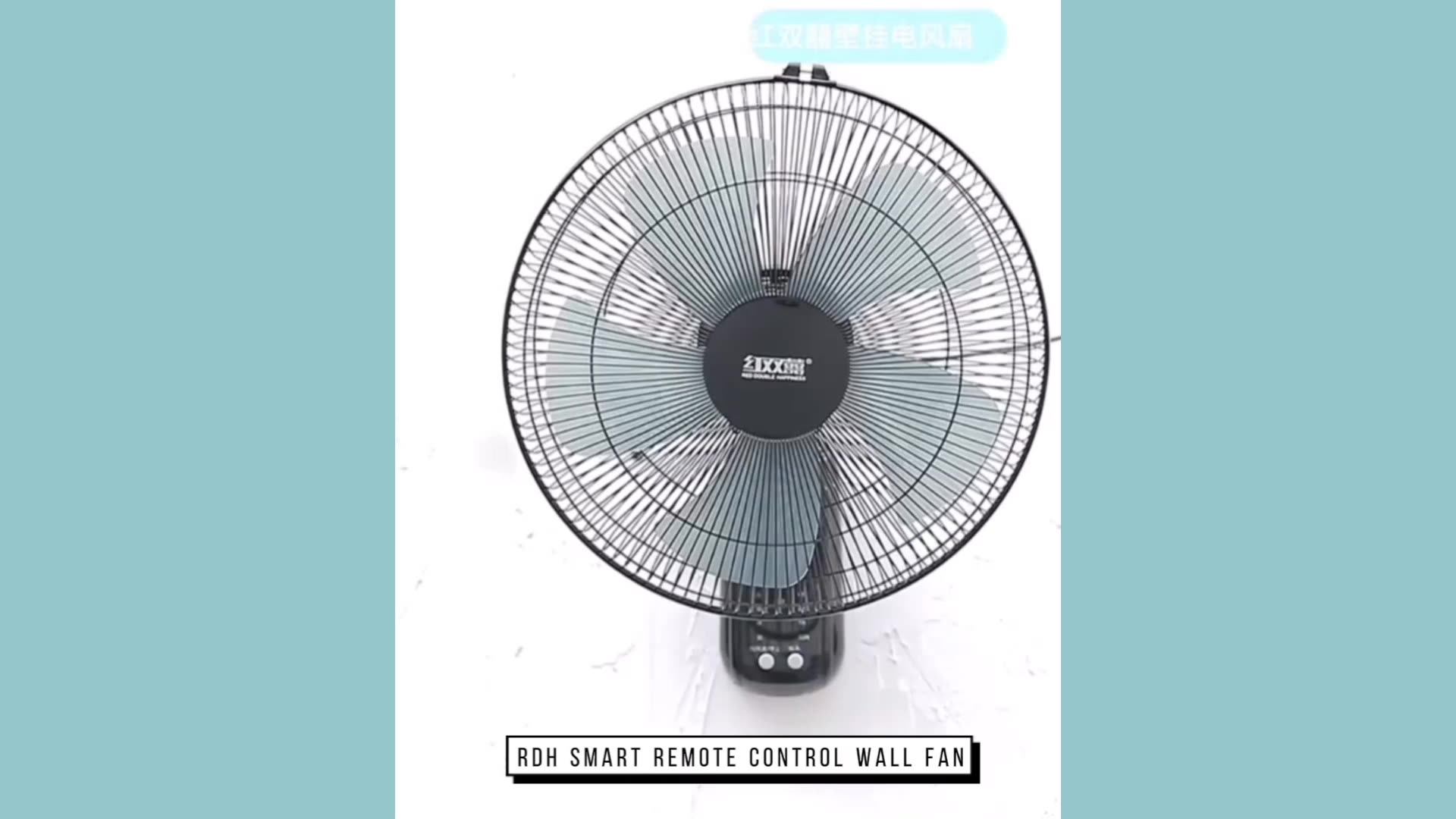 Wall Mounted Fans Linear Grille Remote Control 90 Degree Oscillating ...