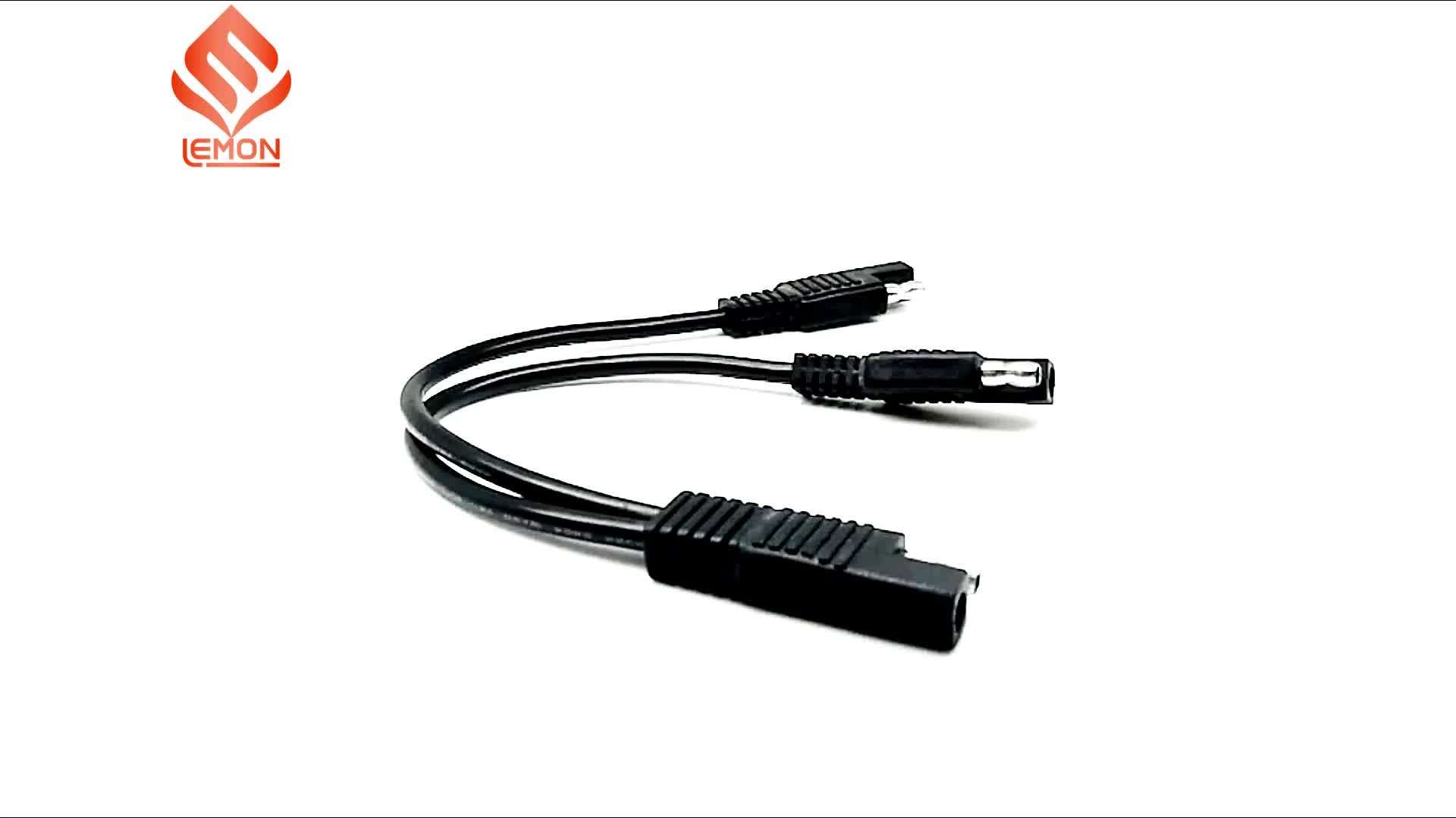2 Way Sae To Sae Splitter Adapter 12v Dc Solar Extension Cable - Buy ...