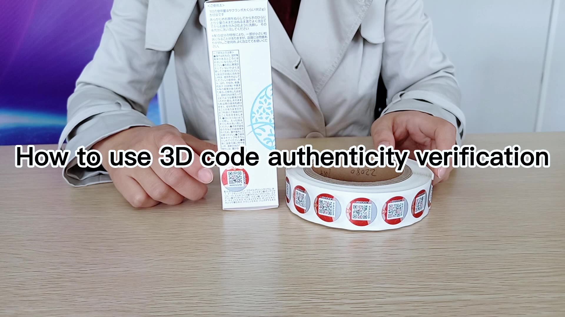 Structure Scannable Tag Authenticity Query System Verification Self-adhesive Stickers Anti ...
