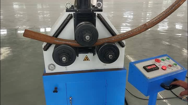 Hydraulic Metal Strip Tube Pipe Profile Bending Machine 3 Roller 360 ...