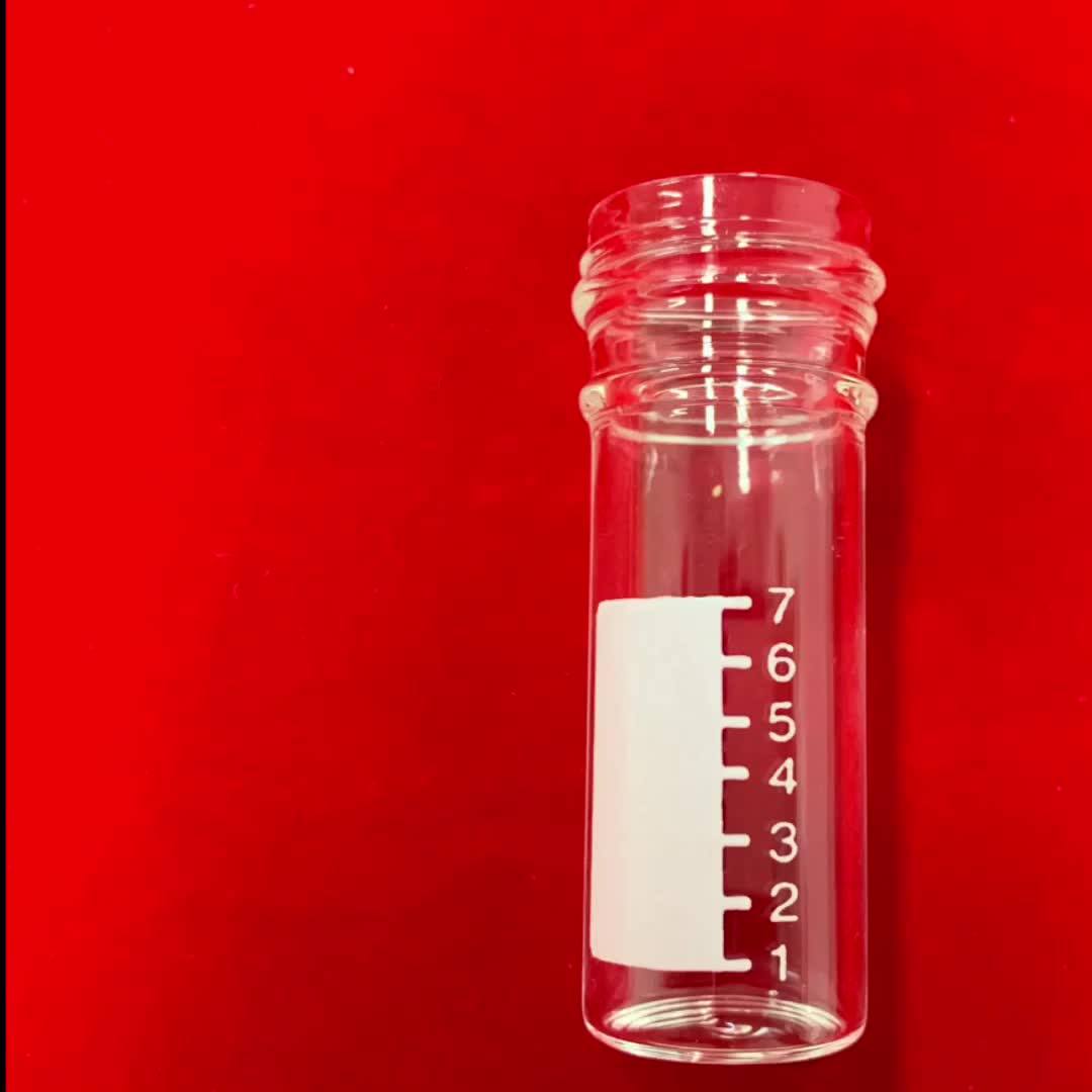 Custom Glass Graduated Screw Threaded Test Tube With Ring - Buy Screw ...