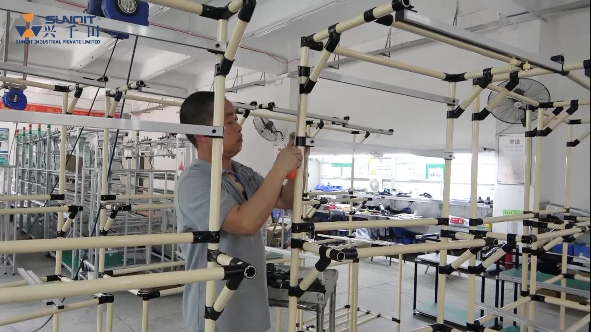 28mm Ivory Pipe Pe/abs Coated Steel Pipe Esd Used For Workbench Flow ...