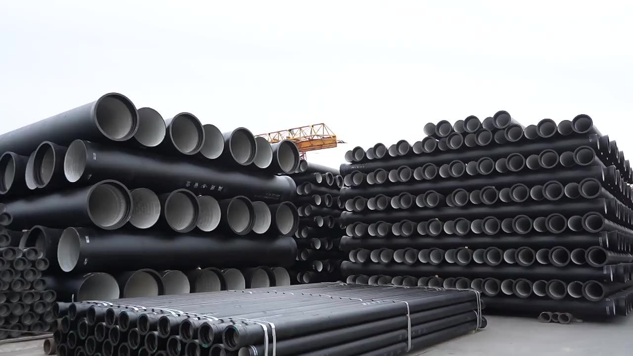Ductile Iron Pipes And Fittings Iso K9 Dn 200 300 350 China Black Round ...