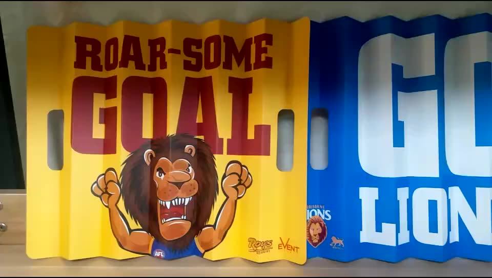 Custom Printed Football Fans Cheering Paper Banner Cardboard ...