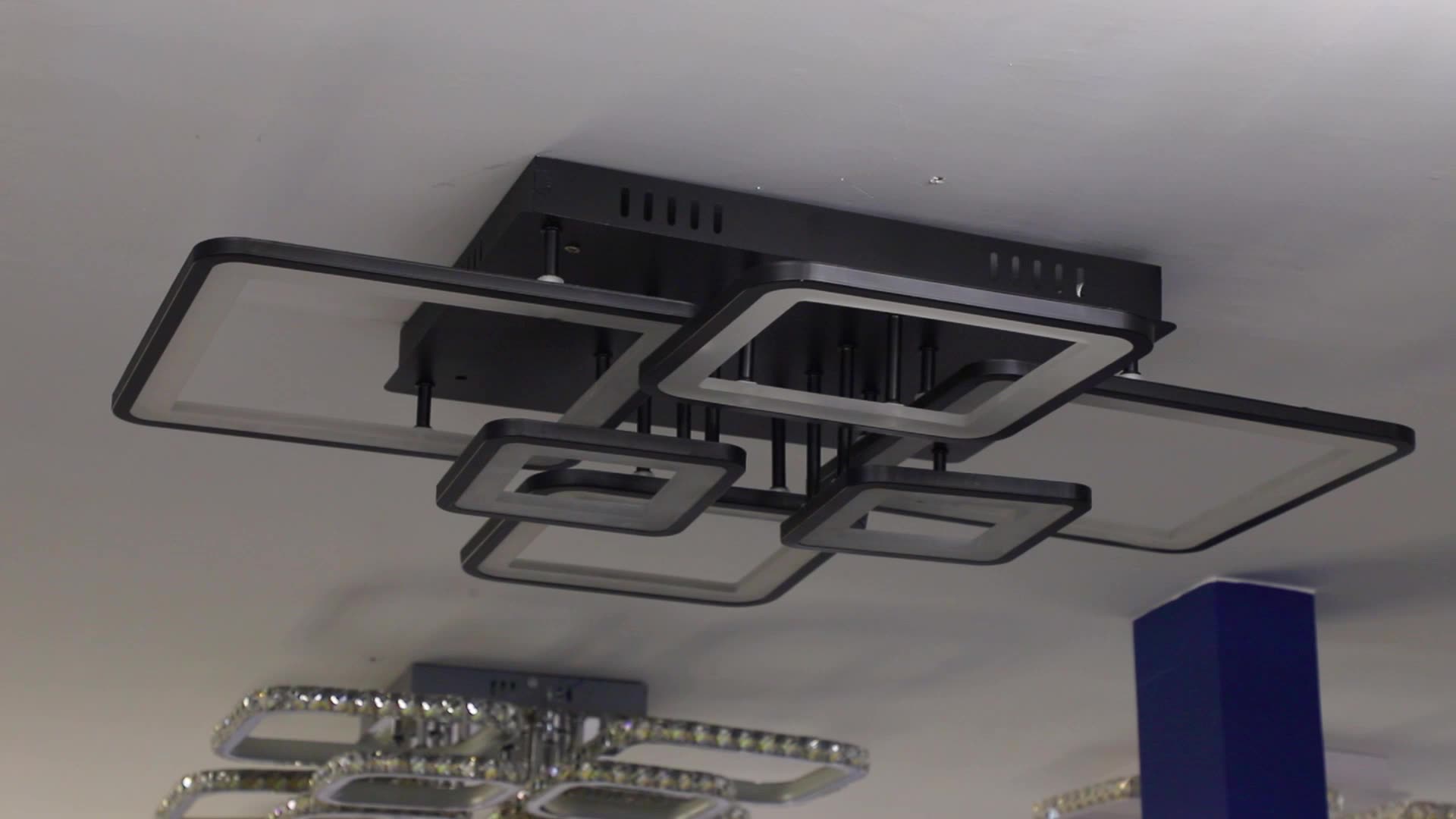 Smart Modern Surface Mounted Pop Ceil Lamp Fixtures 2.4g App Remote ...