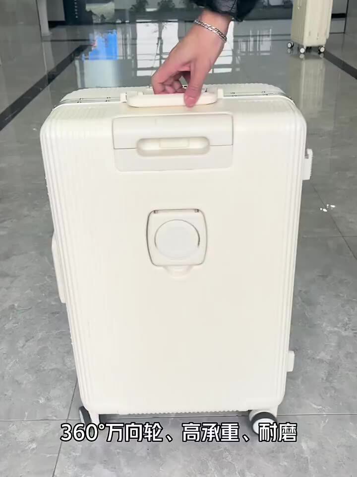 Unisex Front Open Luggage With Abs Frame Custom Suitcase Features ...
