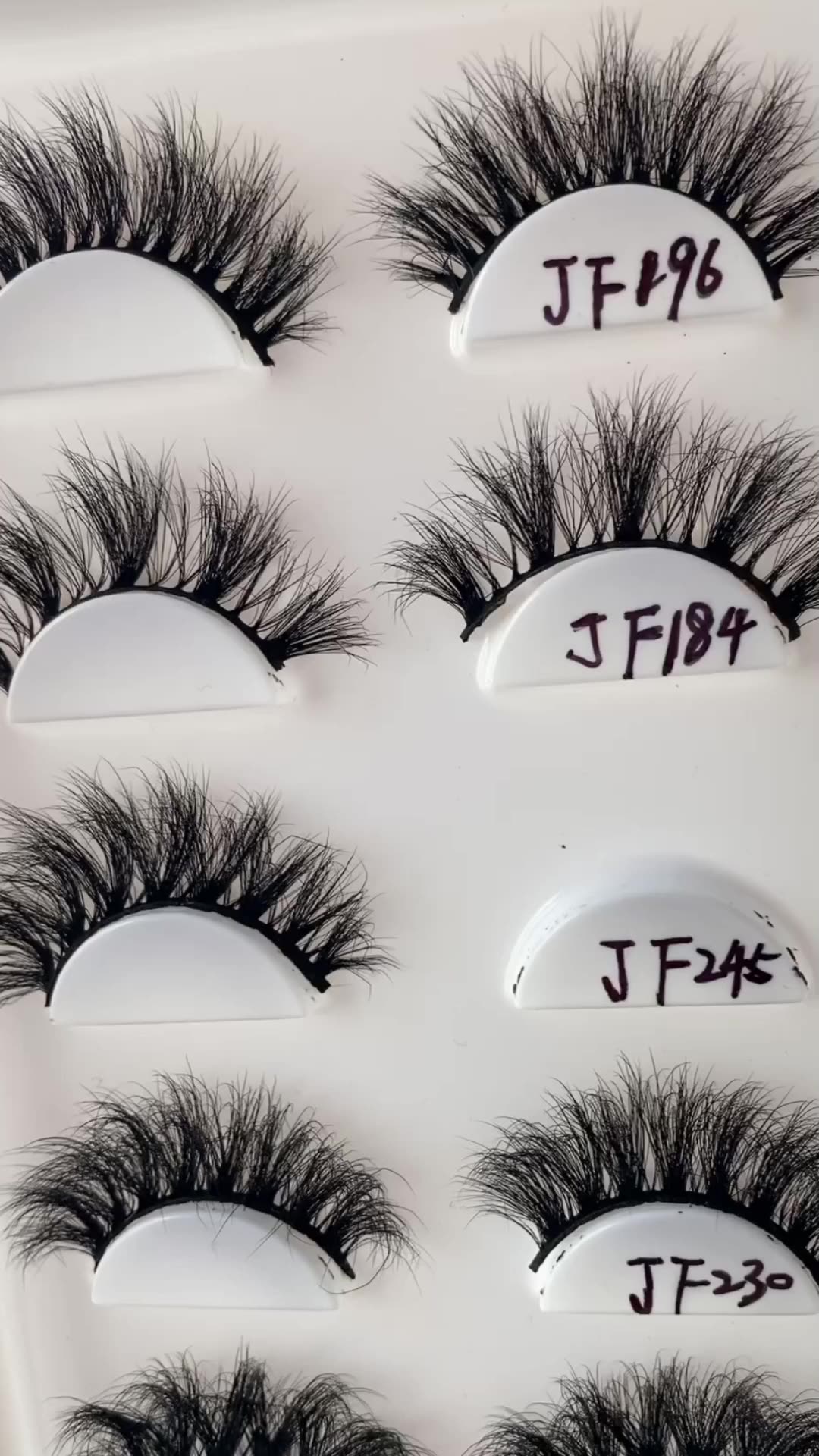 Natural Eyelashes Wholesale 5d Fluffy Full Strip Faux Mink Eyelashes