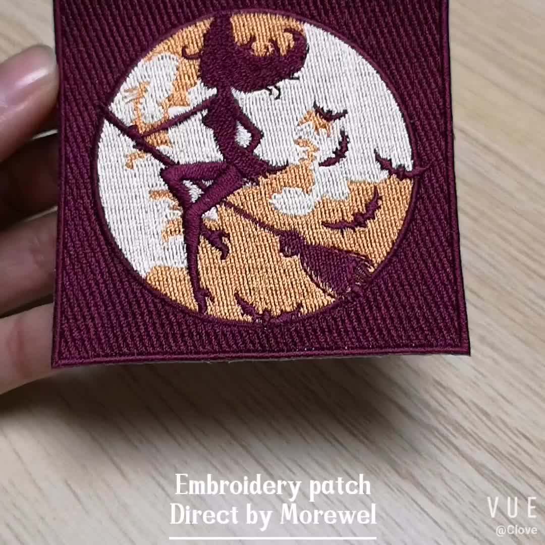 Custom Embroidered Clothing Sticky Patch Adhesive Embroidery Patch ...