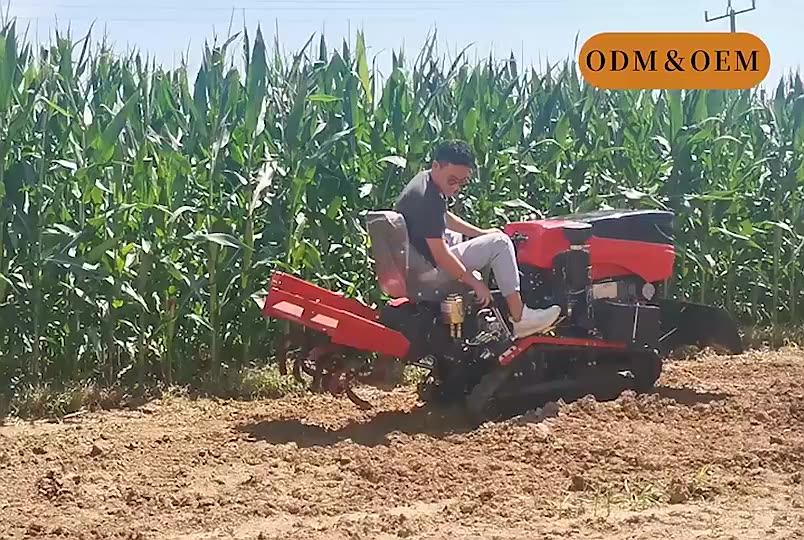 Multi-function 25hp Agricultural Crawler Mini Tractor With Rotary ...