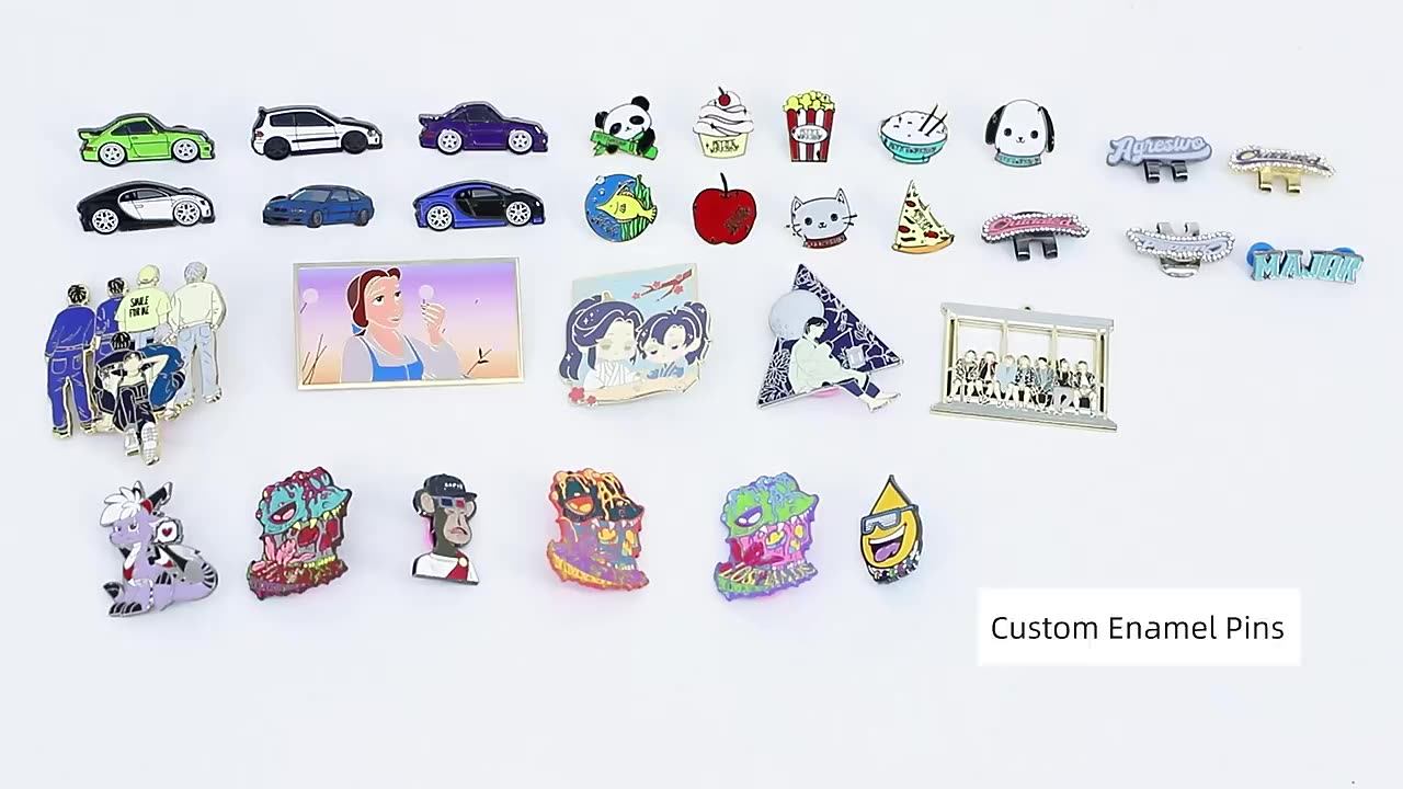 Personalized Custom Design Anime Enamel Pins Metal Craft Badge High ...