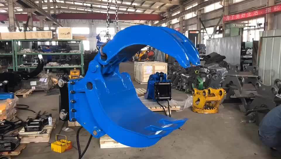 5-8 Ton Excavator Log Grab Digger Stone Steel Grapple - Buy 5 Ton ...