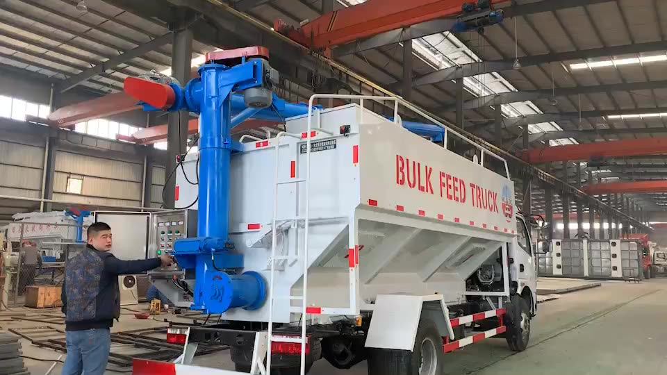 Mini Bulk Feed Transport Trucks For Sale/3ton 6m3 Aminal Bulk Feed ...