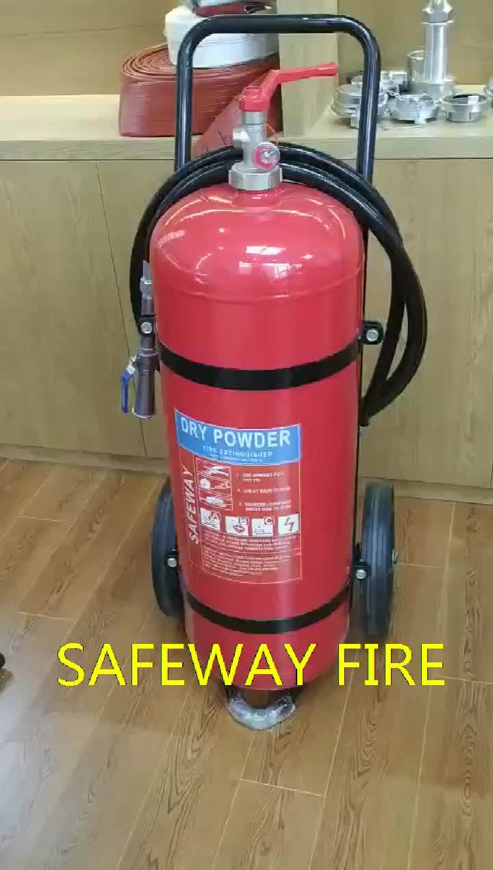 Used Fire Fighting Equipment 25kg Wheeled Dry Powder Fire Extinguisher ...