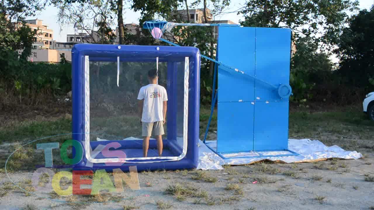 Outdoor Sport Game Inflatable Pitch Burst Dunk Tank For Water Balloon ...