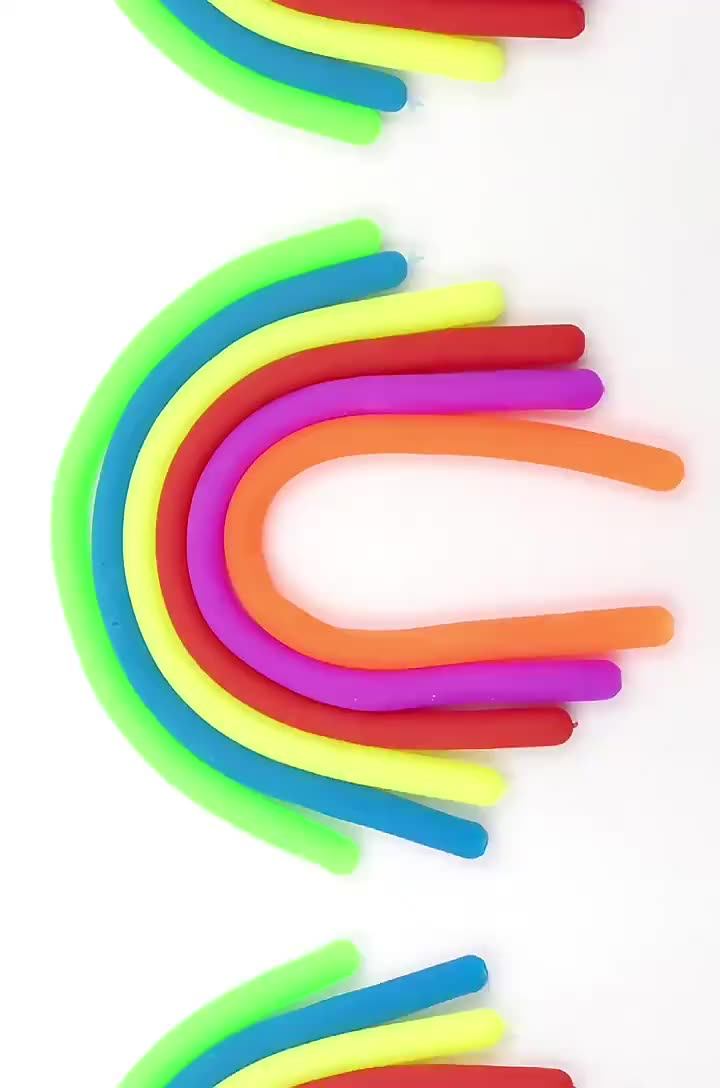 2022 Tiktok Hot Cartoon Unicorn Grub Worm Stress Relief Pull Noodles ...