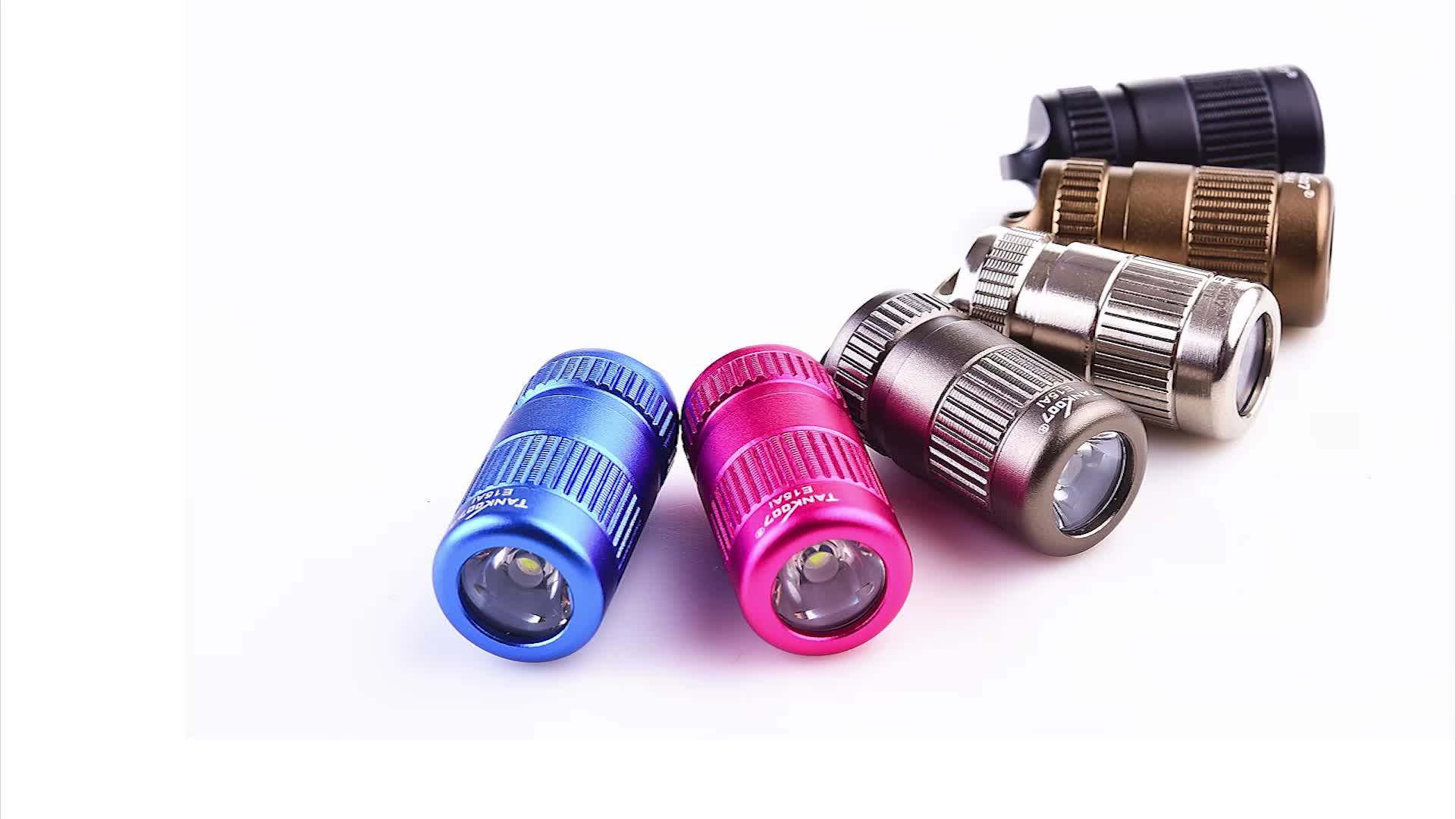 Tank007 Mini LED Flashlight: Compact, Powerful, and Colorful Keychain Torch