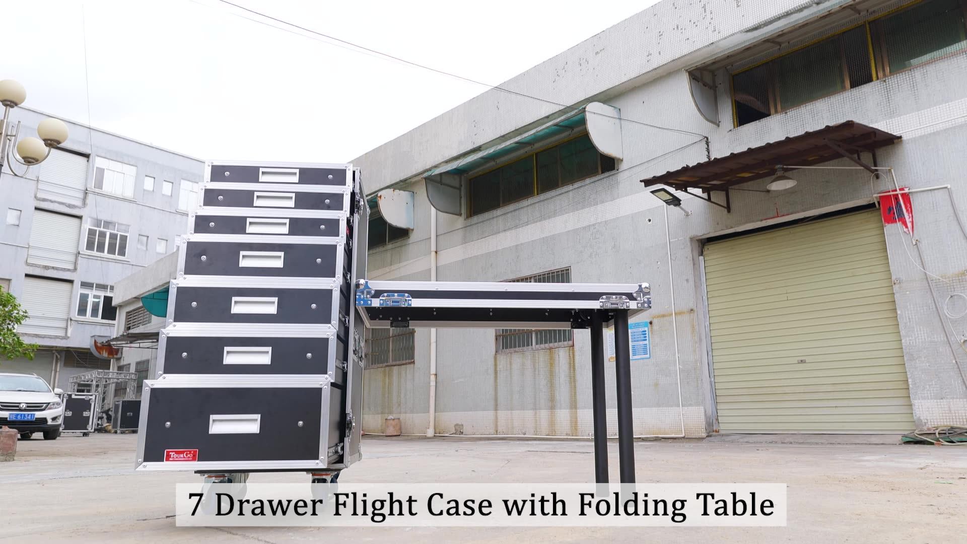7 Drawer Production Work Utility Transport Tool Case Trade Show Storage ...