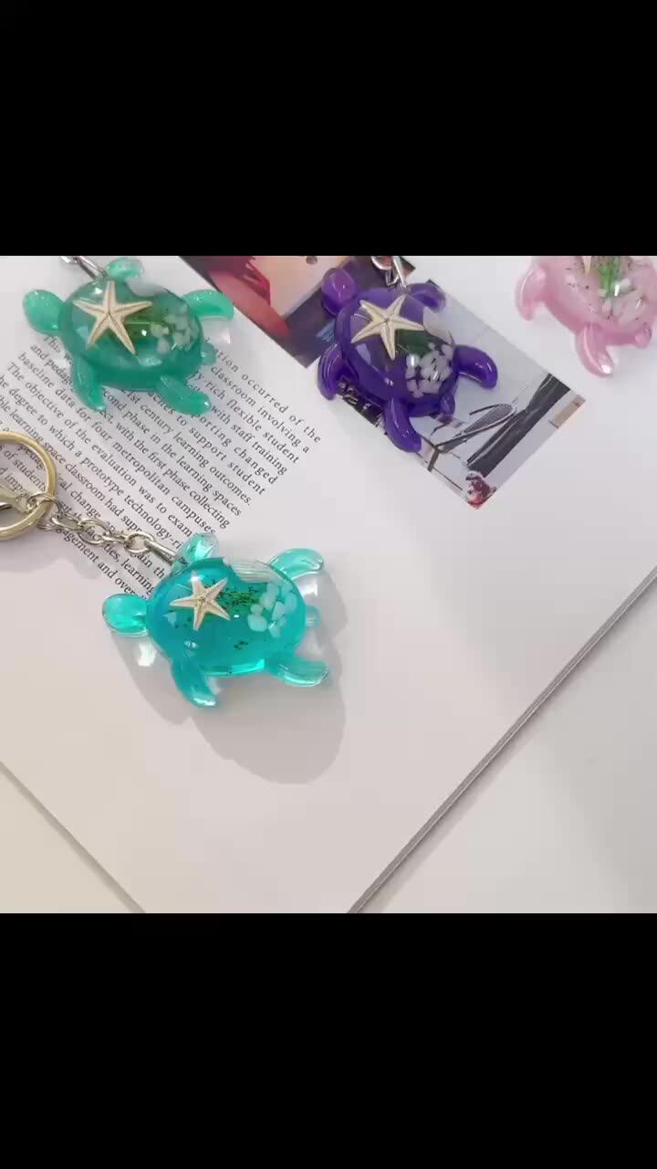 Custom Shape Acrylic Keychain Novel Souvenir Keychain Tortoise Shape ...