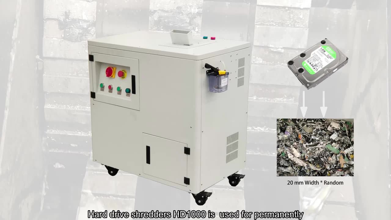 Portable Hdd Ssd Floppy Crusher Machine With Metal Casing And Castors ...