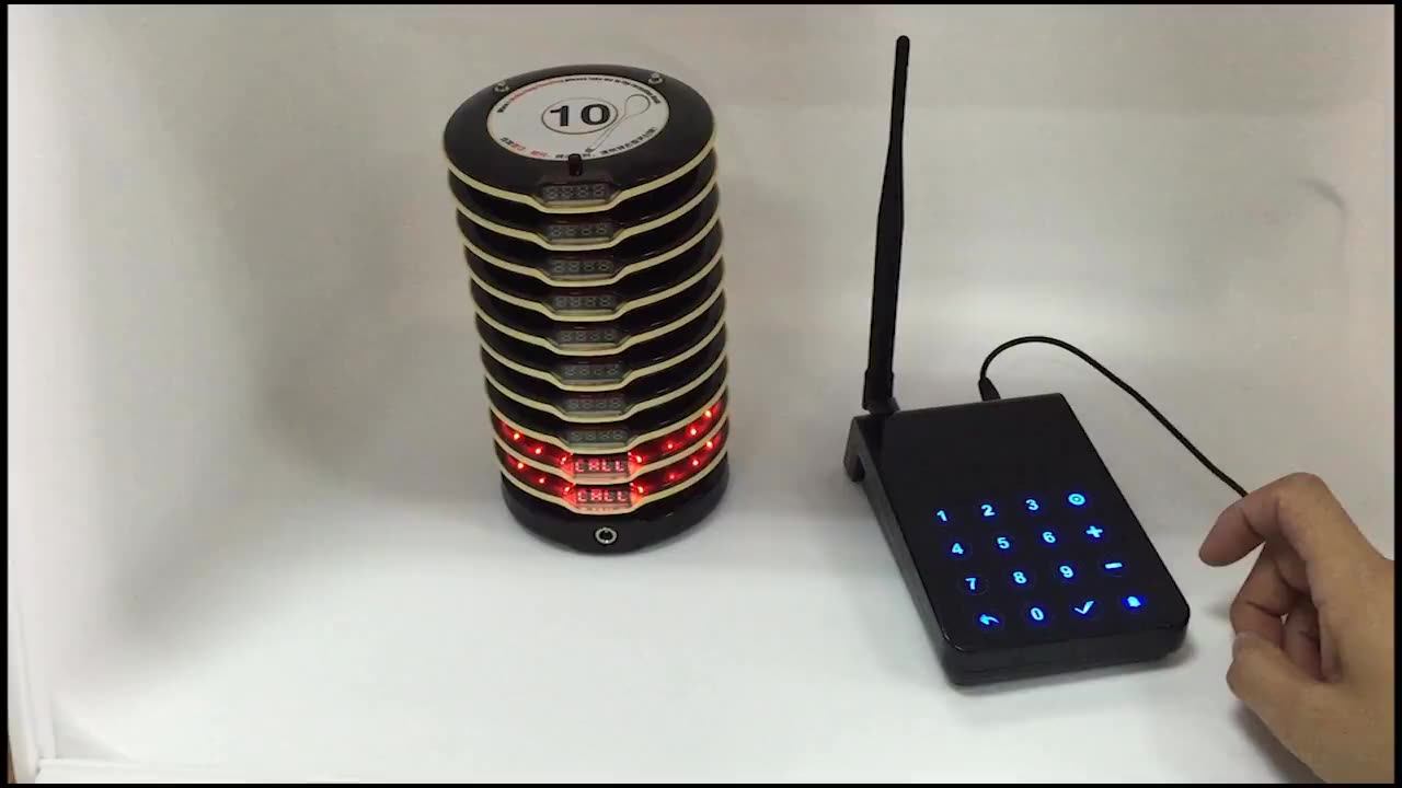 Guest Server Coaster Pager Restaurant Pager Wireless Restaurant Table ...
