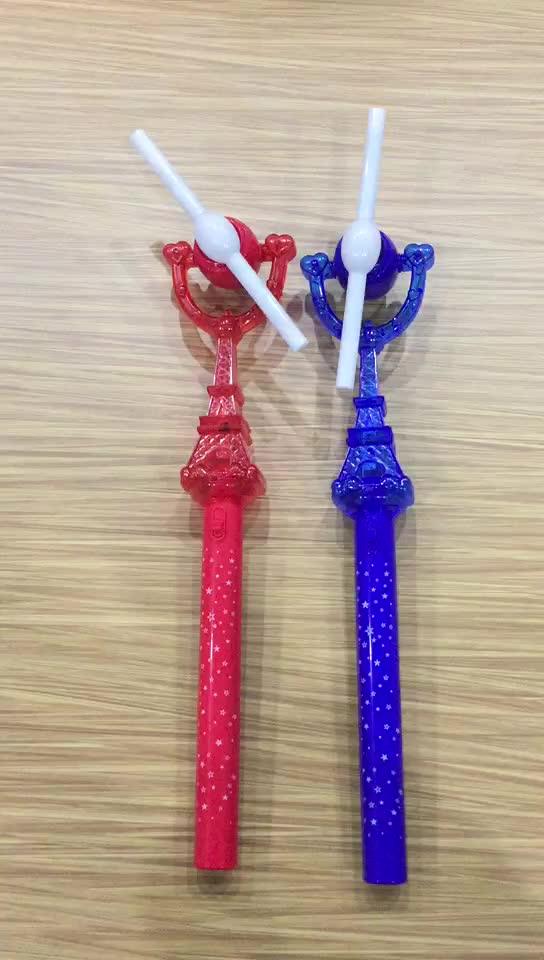 Light Up Flashing Spinning Windmill Wand Glow Stick For Kids Christmas ...