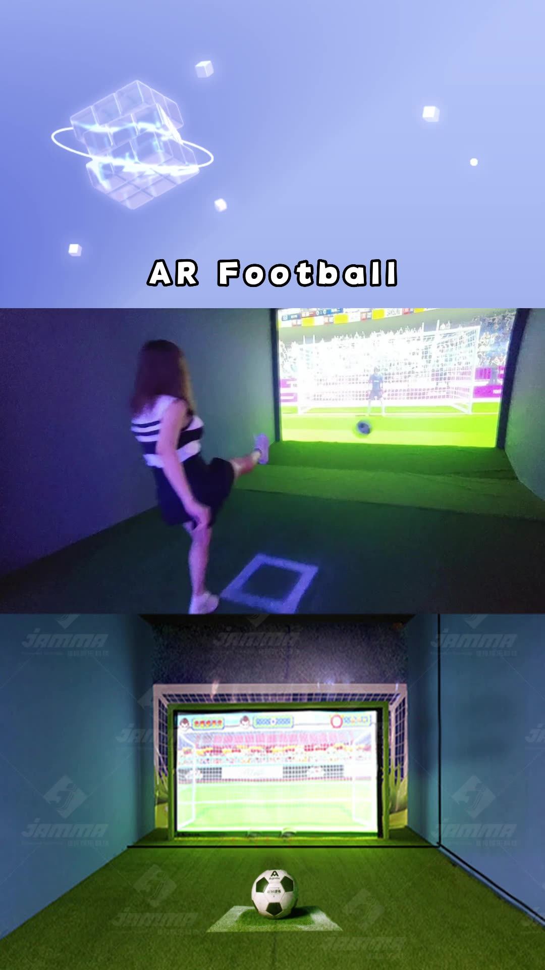 Indoor Interactive Ar Football Game Simulator Virtual Soccer Simulator ...