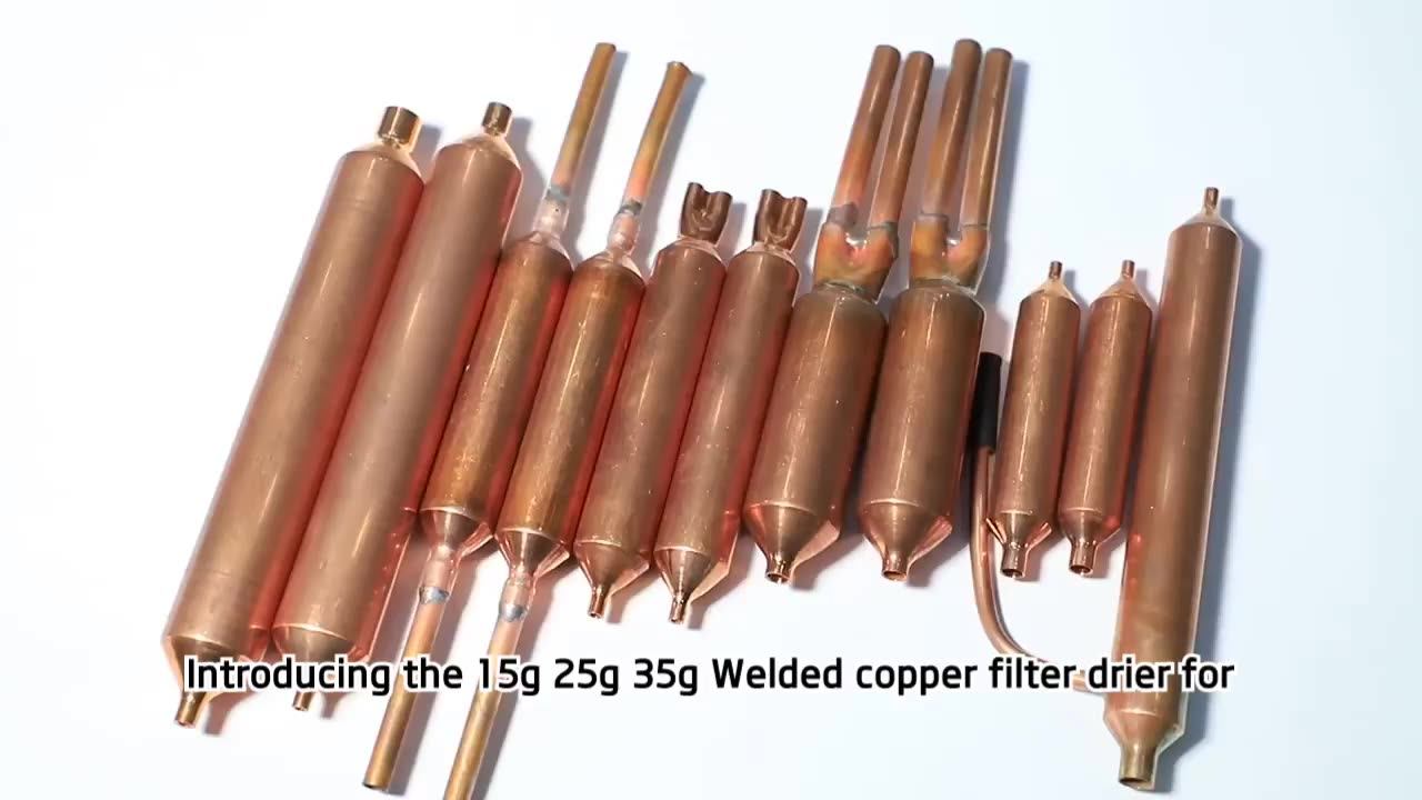Welded Copper Filter Drier For Refrigerator & Air Conditioning Parts ...