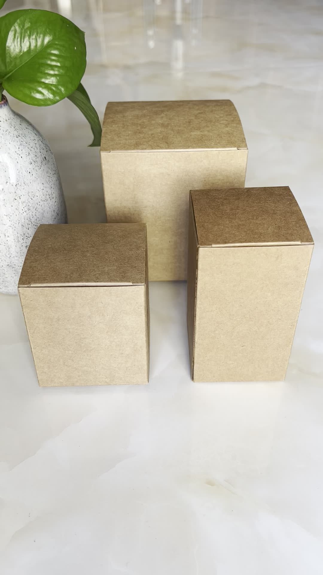 棕色牛皮纸盒 工艺品包装盒 现货通用牛皮纸盒 香薰蜡烛包装盒-阿里巴巴