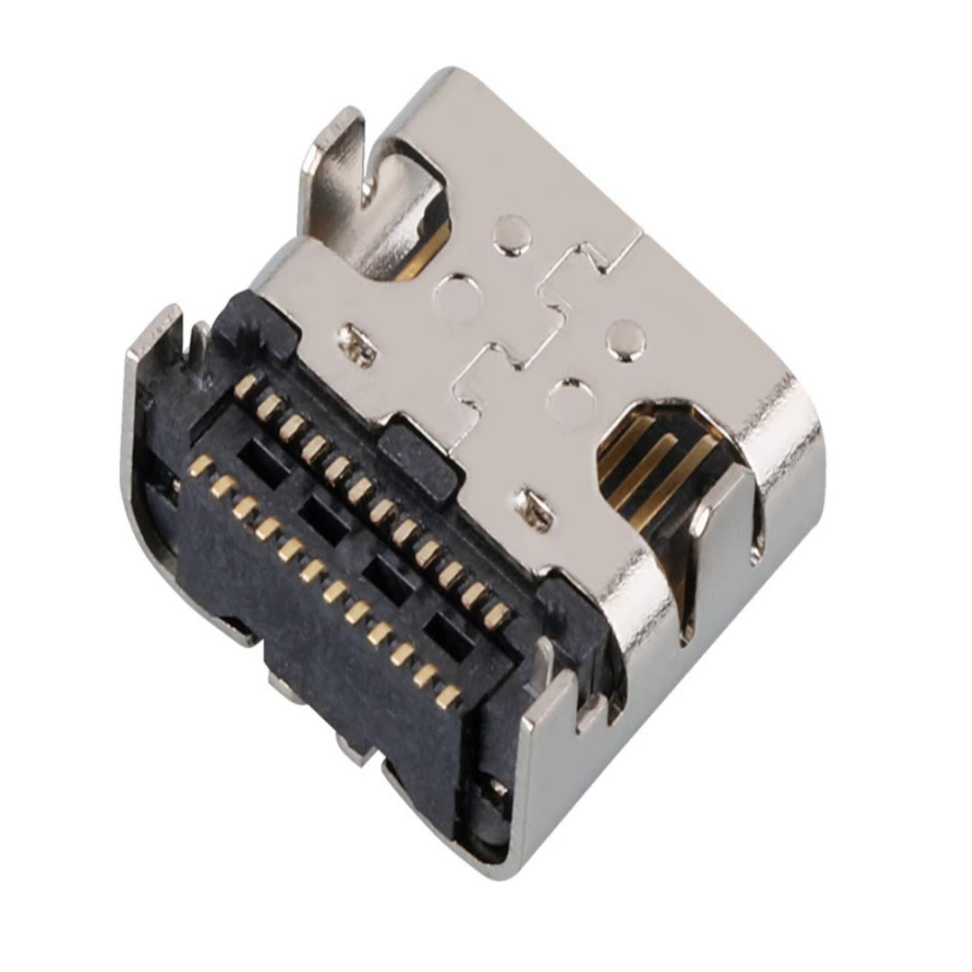 Mup-u20202 24pin 3.1 Horizontal Usb Type C Female Dual-row Smt Receptacle Without Cover Smt ...