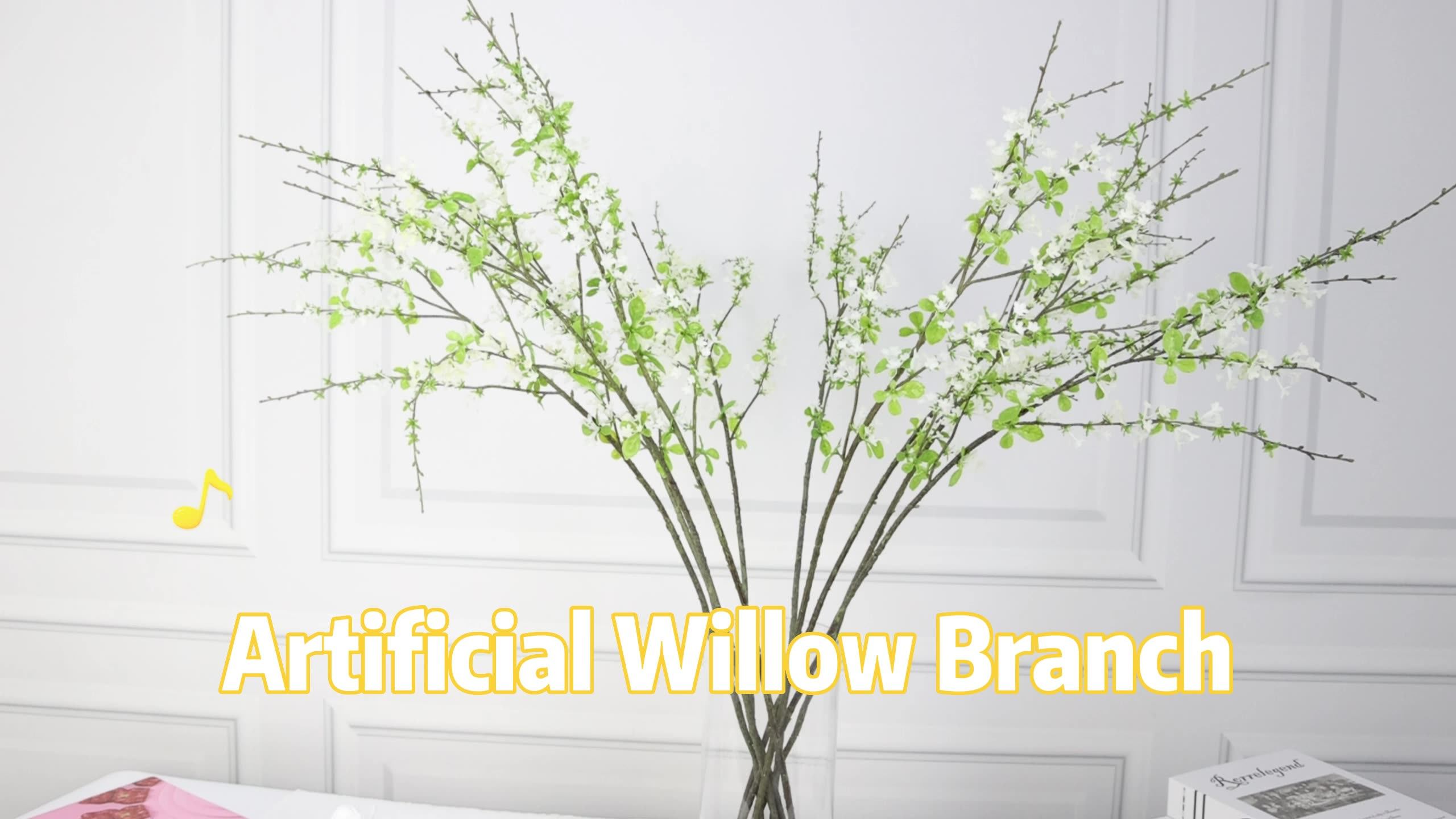 Wholesale Artificial Fontanesia Hoary Snow Willow Stem Flower White ...