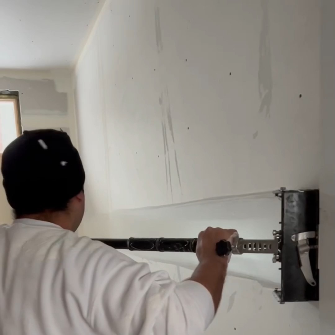 Drywall Master 12" Flat Finishing Box With Pole For No-coat,Nail ...