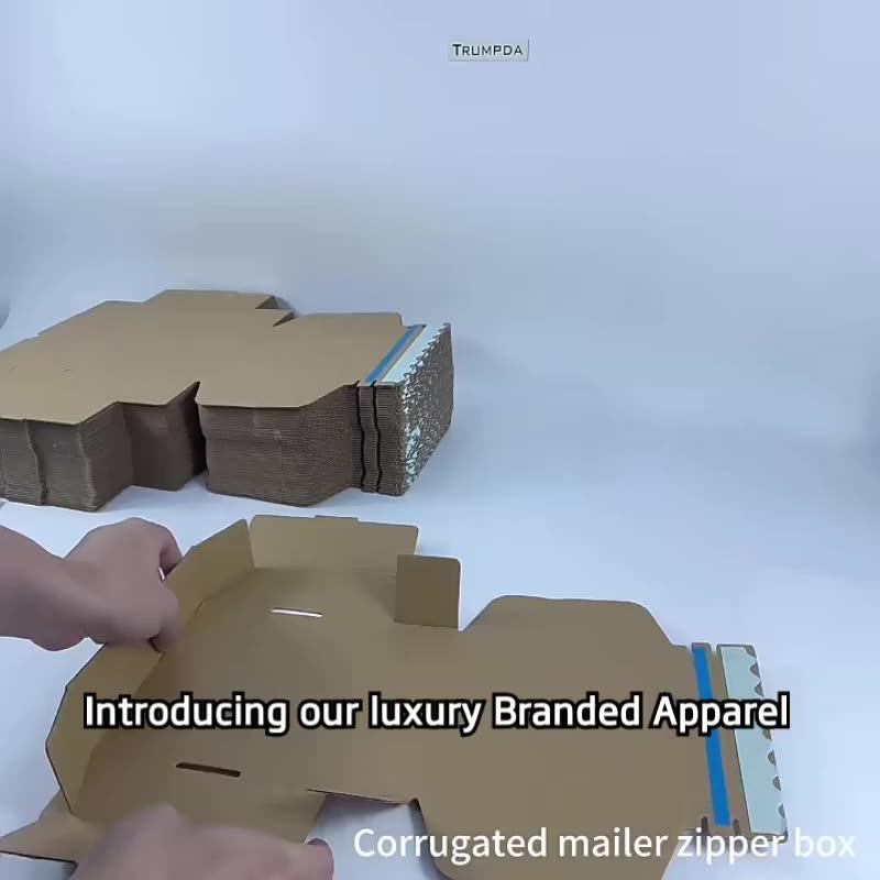 Recyclable Brown Kraft Paper 12x12x5cm Corrugated Cardboard Shipping ...