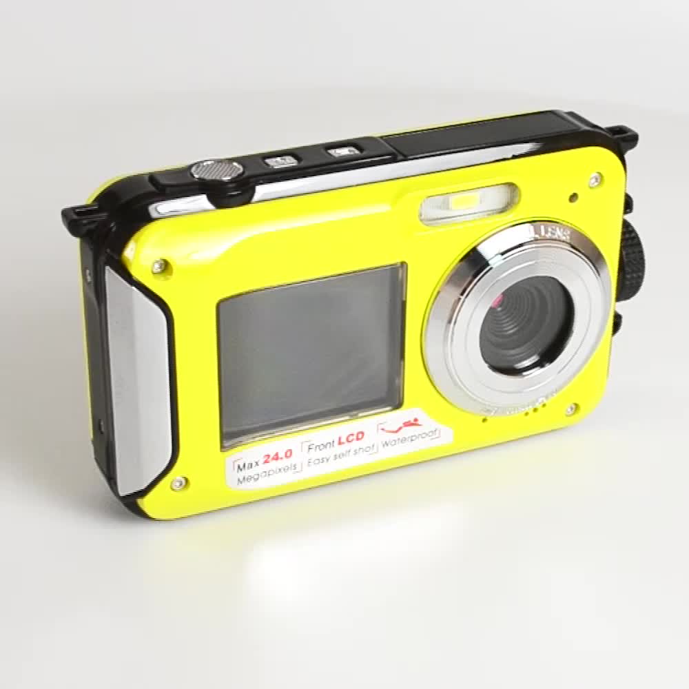 Max 24.0mega Pixels Dual Screen Waterproof Digital Camera - Buy ...