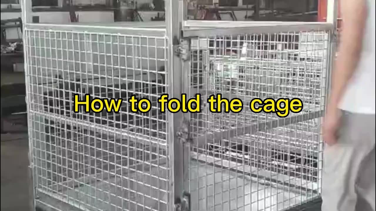 Heavy Duty Collapsible Stackable Metal Custom Galvanised Steel ...