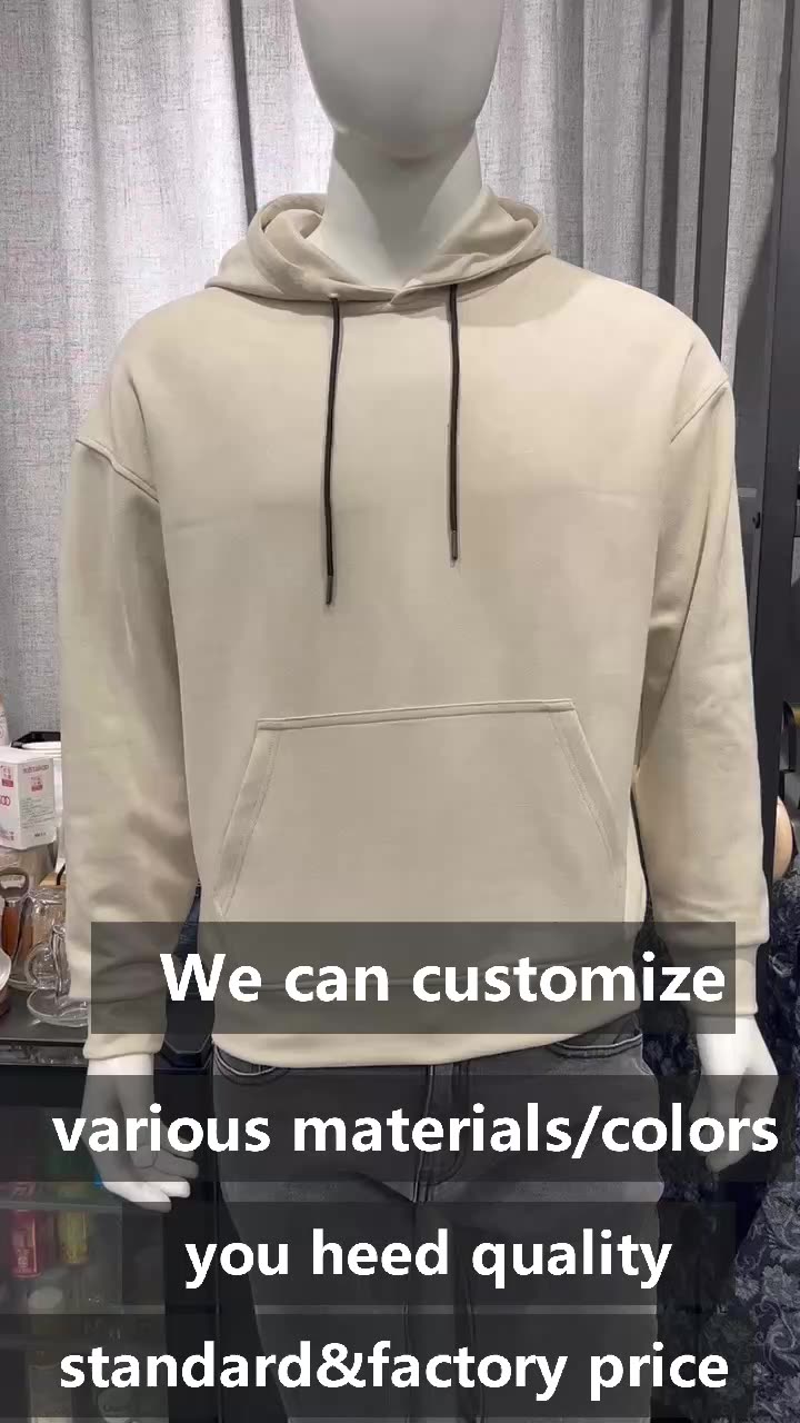 Winter Custom Oversized Plain Cotton Blank Hoodies Mens Pullover Unisex Bulk Plus Size Men's ...
