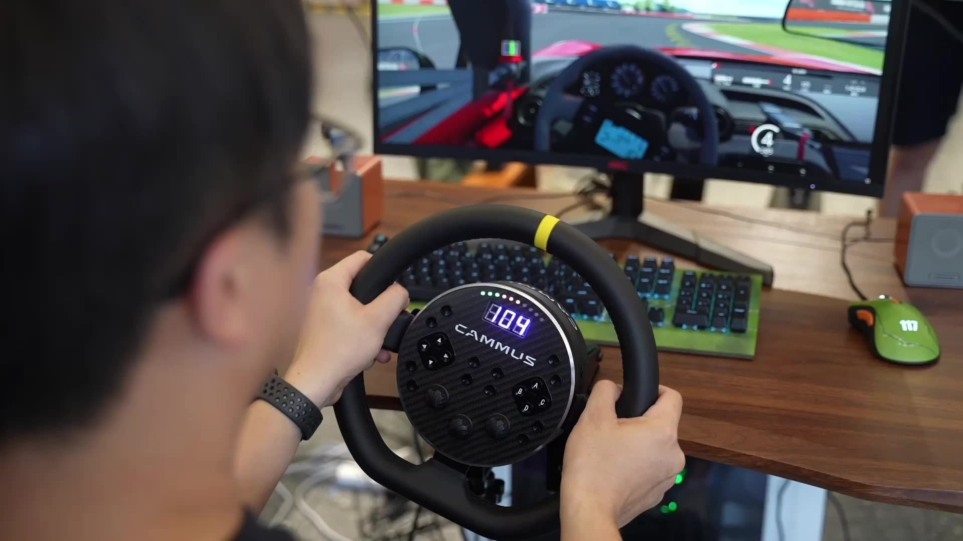 Cammus Go Kart Simulator Parts C5 Direct Drive Base Gaming Steering ...