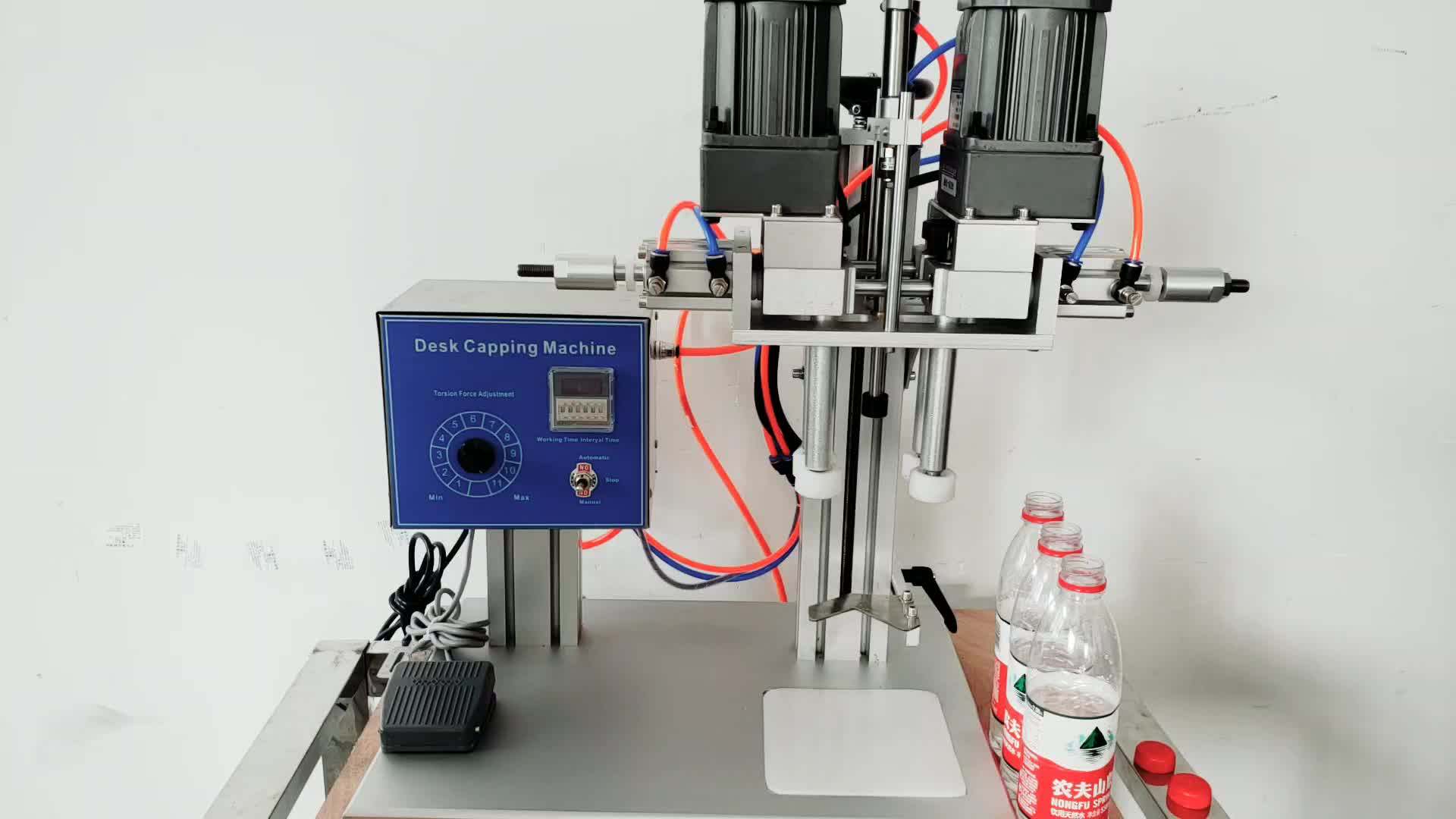 Ytk-6100 Semi Automatic Twist Off Trigger Spray Pet Screw Cap Bottle Capper/screw Capping ...