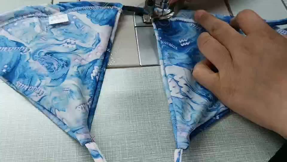 Custom Bikinis Metal Logo Beachwear Swimwear String Swimsuit Bathing ...