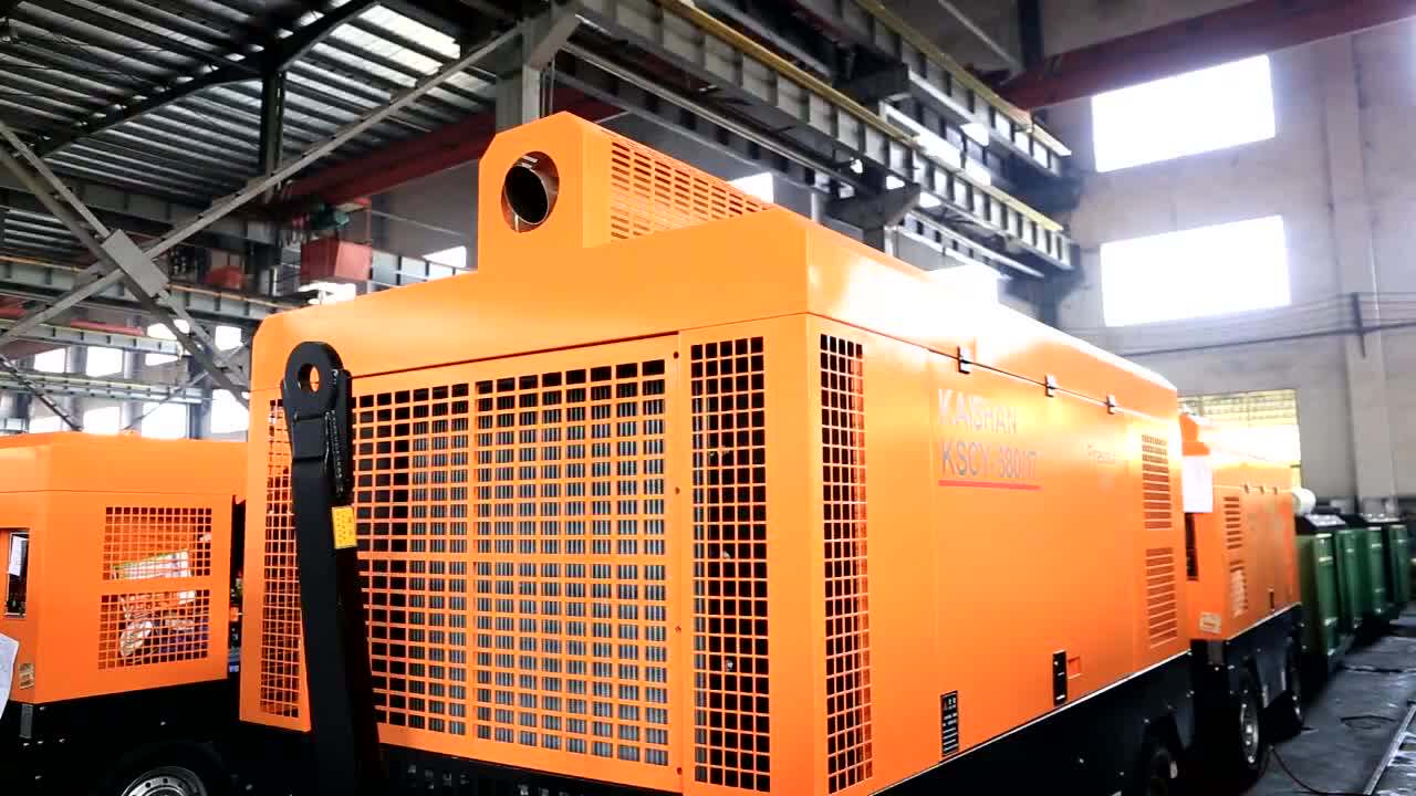 Industrial Portable Diesel Air Compressor 500 Cfm/ Ac Power Power ...