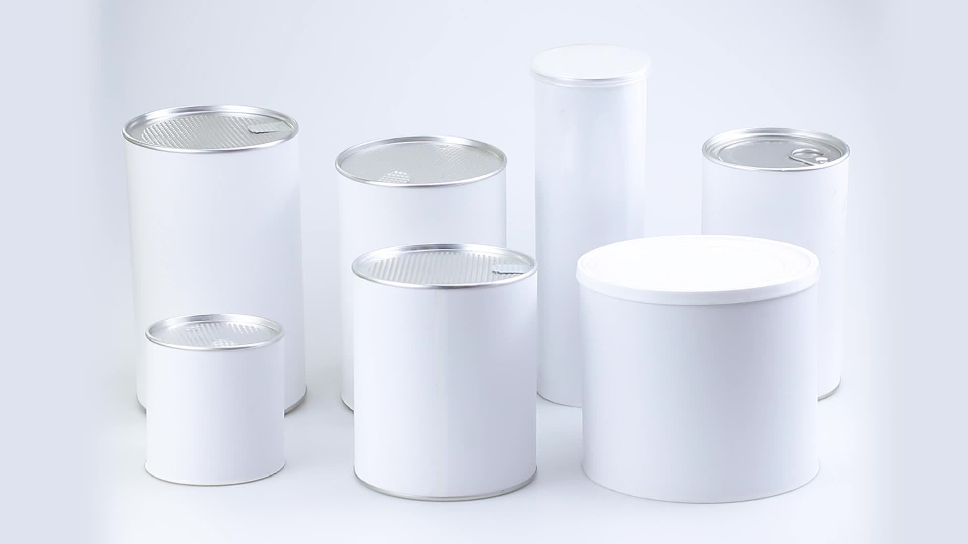 Hot Sale Paper Tube Packaging Airtight Small Easy Peel Off Lid Paper ...