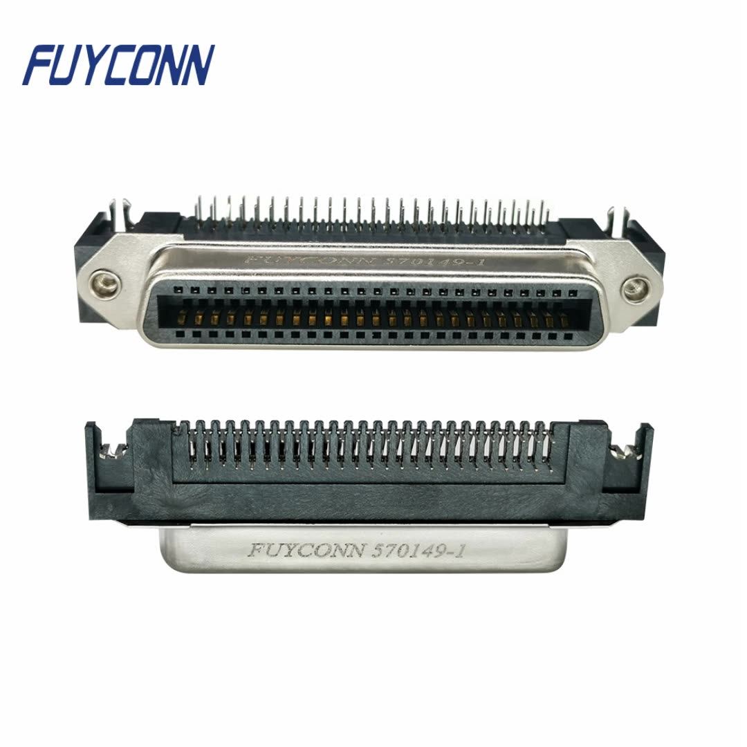 57 Cn 14 24 36 50 Pin Centronics Connector,Right Angle Male Pcb Female ...