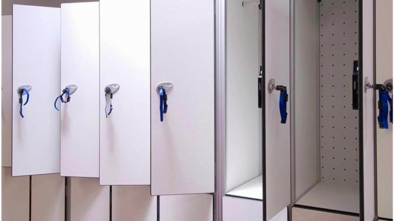 Wood Grain Rfid Lock Smart Hpl Locker Electronic Lockers For Gym ...