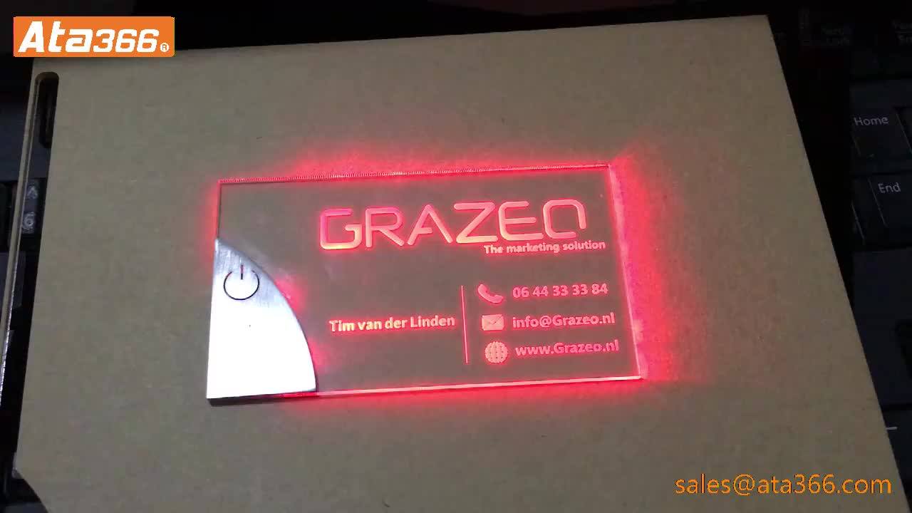 Wholesale Clear Transparent Led Card Lamp Custom Greeting Led Lamp ...