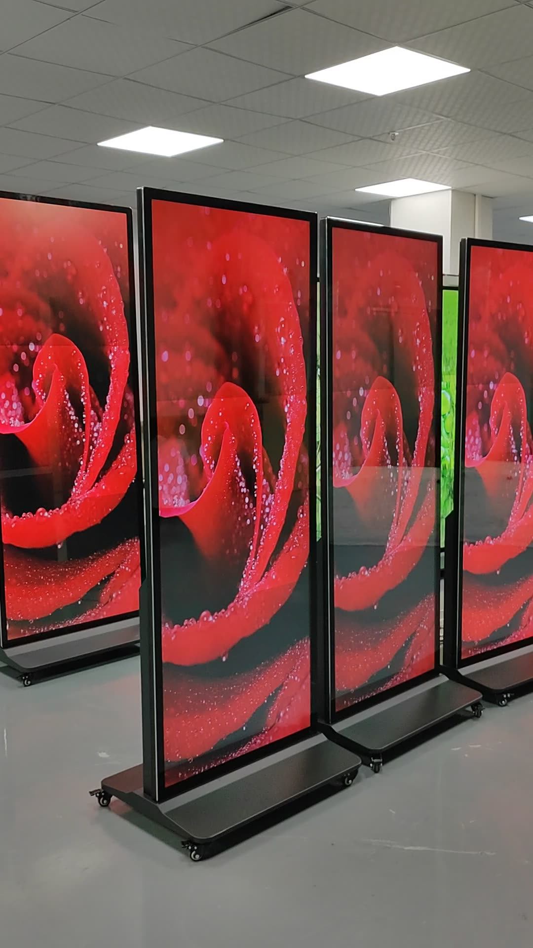 70/75/80/86 Inch Full Screen Digital Signage And Display Floor Standing ...